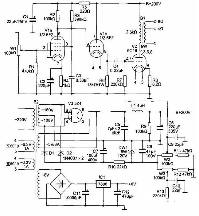 6C19小功率单端胆机的制作 - 功放维修 《家电维修》技术论坛