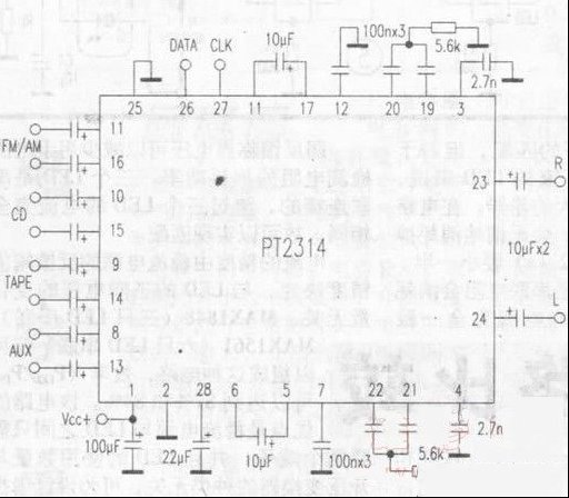 四通道选择IC PT2314的应用与检修（图） - 功放维修 《家电维修》技术论坛